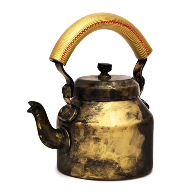 Hand Painted Tea Kettle: Kitsch Antique-look Kitchen Decor - Etsy