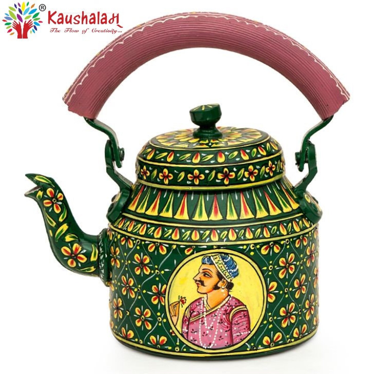 Indian Ethnic Tea Kettleveri Peri and Emerald Green Tea Pot - Etsy