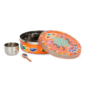 Hand Painted Spice Box: Indian Masala Daani With 7 Containers - Etsy