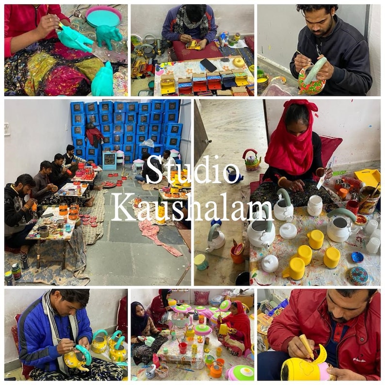 Canister Set of 5 Containers: Hand Painted Storage Stainless - Etsy