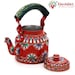 Hand Painted Tea Kettle: Mughal Art, Ethnic Indian Decor - Etsy