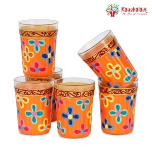 Hand Painted Orange Tea Set - Induction Stove Steel Tea Kettle With Tea ...