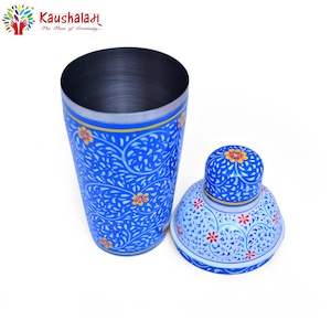 Cocktail Shaker & Jigger Set,hand Painted, Stainless Steel Cocktail ...