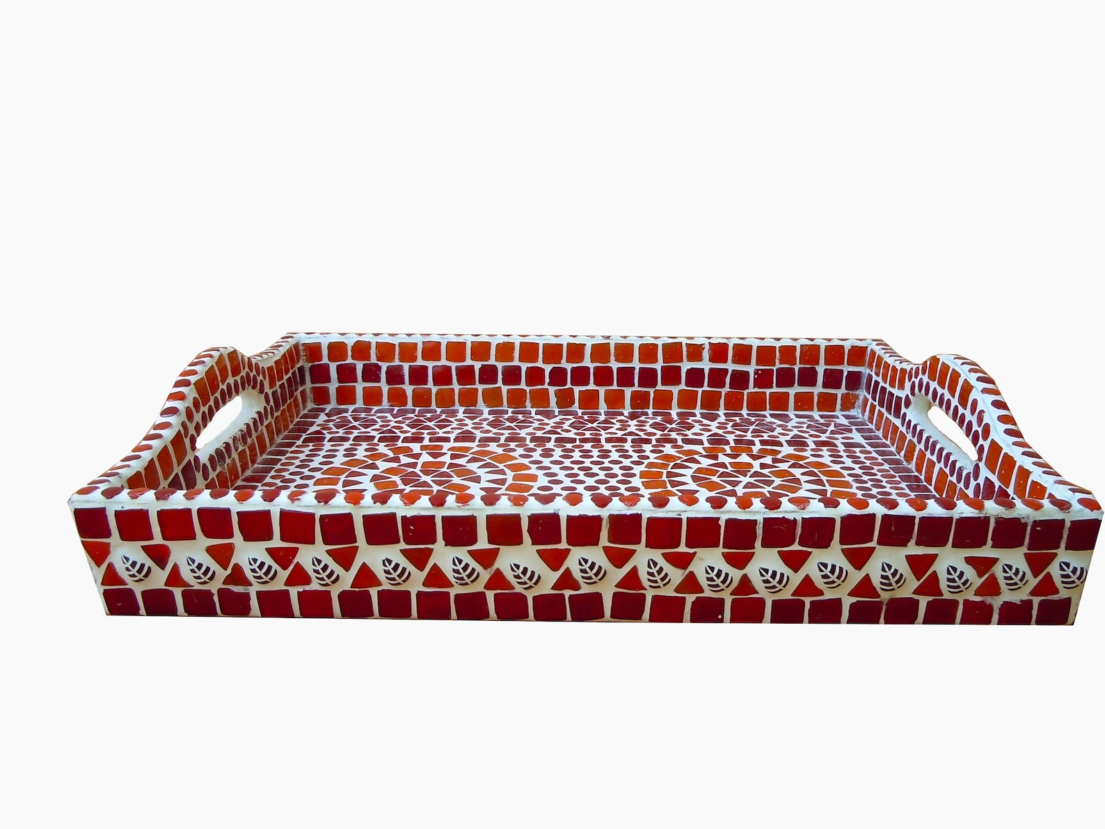 Mosaic Serving Tray: Indian Handmade Coffee Table Centerpiece - Etsy
