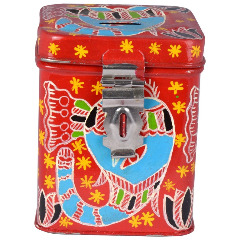 Coin Box-hand Painted Kids Money Bank Piggy Bank Children - Etsy