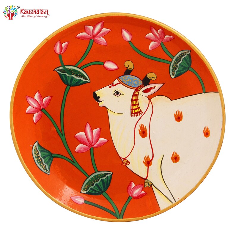 Hand Painted Wall Plates Set of 8 Pieces Wall Décor Round - Etsy