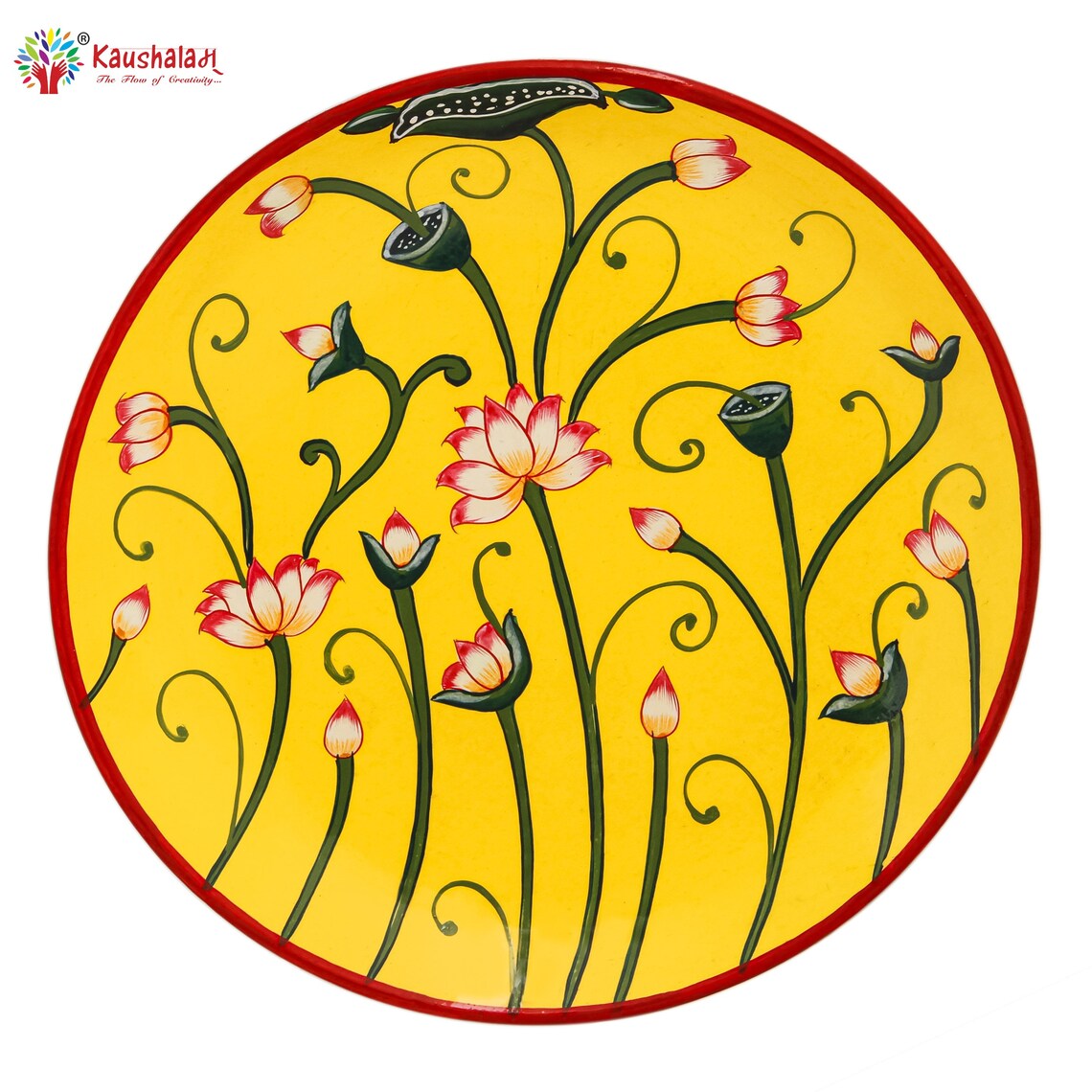 Hand Painted Wall Plates Set of 8 Pieces Wall Décor Round - Etsy