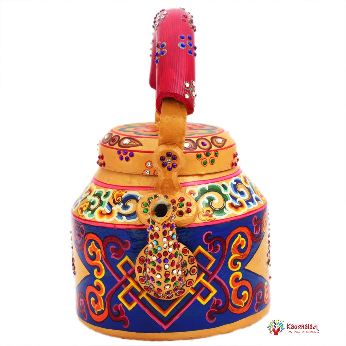 Hand Painted Tea Pot: the Monk Tea Kettle Buddhist Art Form - Etsy