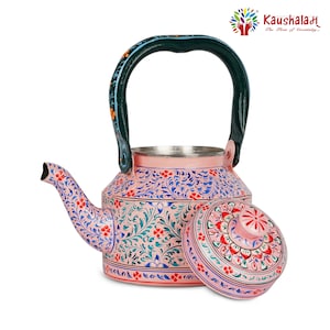 Hand Painted Tea Set - Induction Friendly Stainless Steel Tea Kettle ...