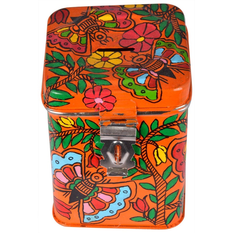 Coin Box-hand Painted Kids Money Bank Piggy Bank Children | Etsy