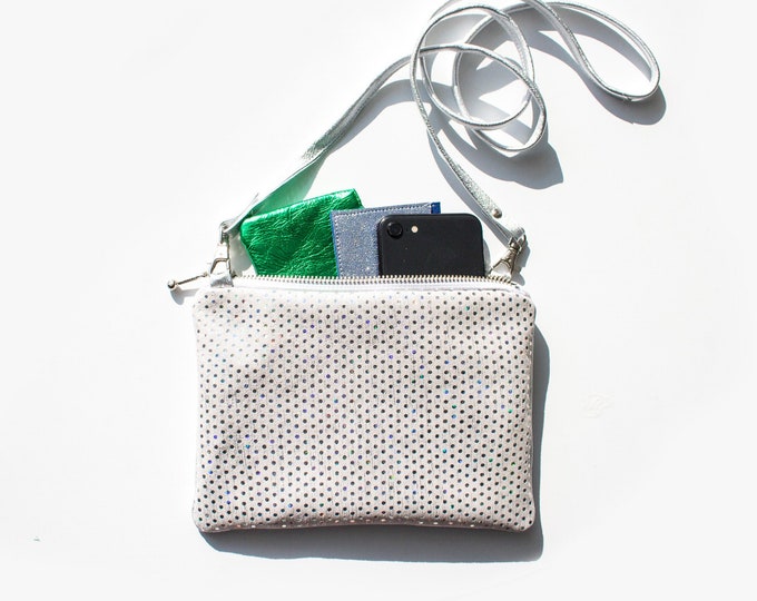 Holographic Reptile Bag, Iridescent Crossbody Bag, Opal Hologram Clutch ...