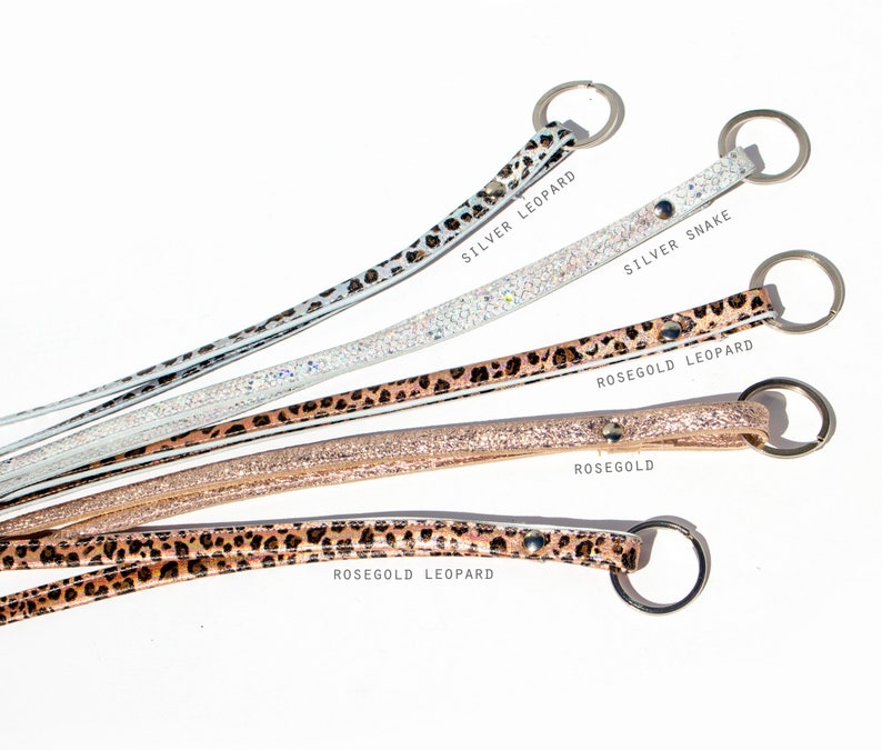 Leather Lanyard for Keys Leopard Keyring Lanyard ID Badge - Etsy