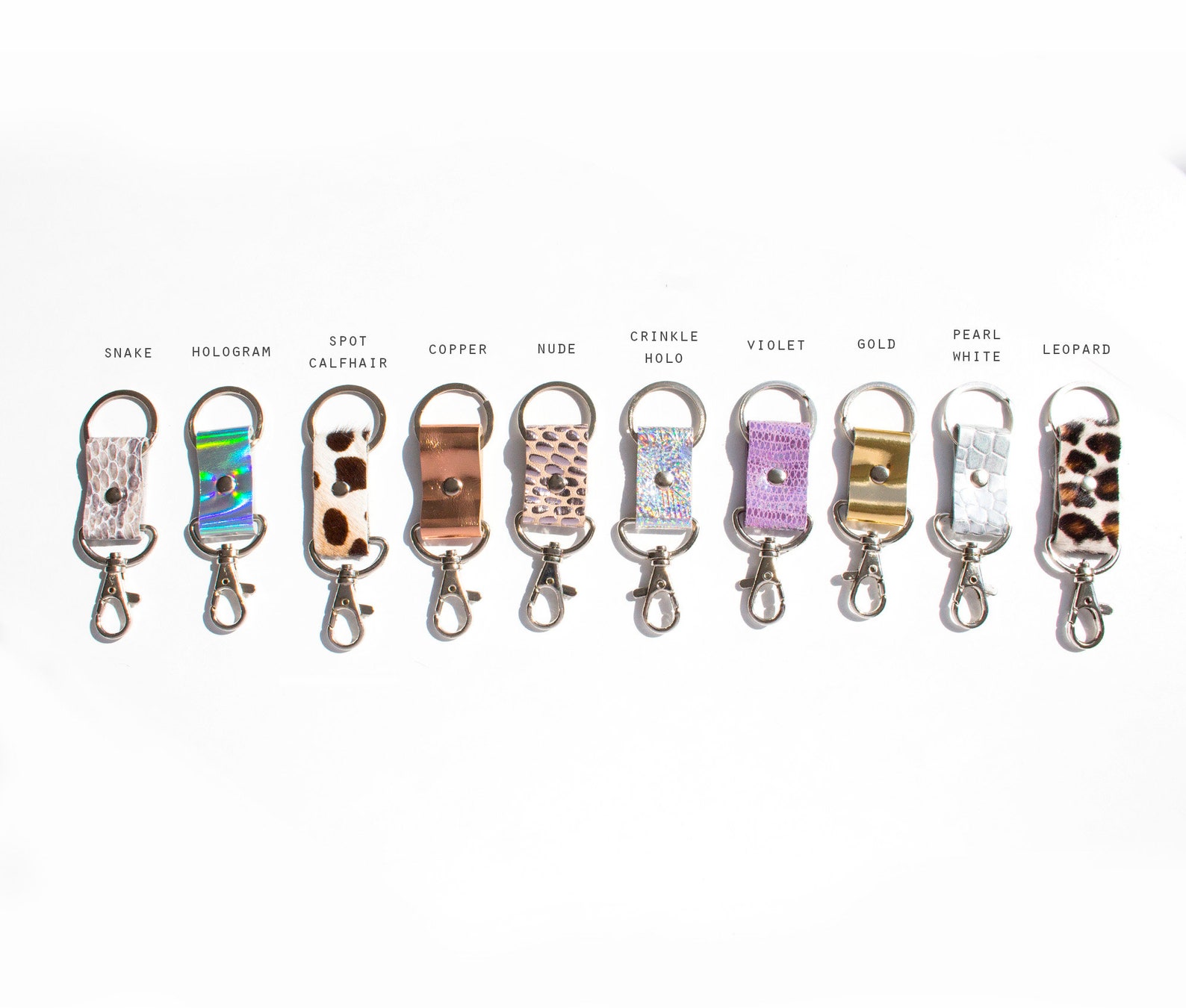 Leather Key Fob Gold Leather Keychain Leopard Key Chain With - Etsy