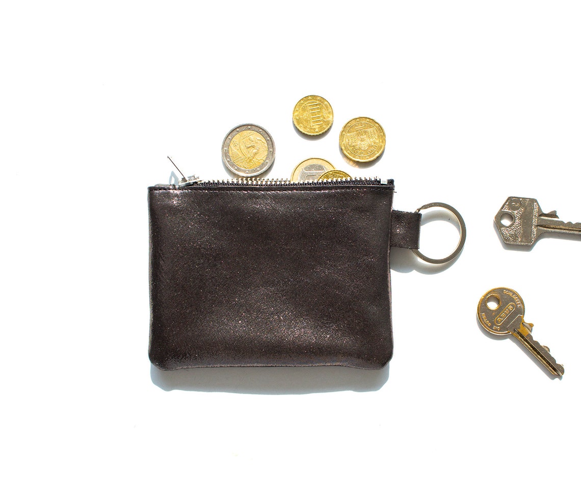 Leopard Keyring Pouch, Tiny Fur Coin Purse, Leopard Coin Purse, Small ...