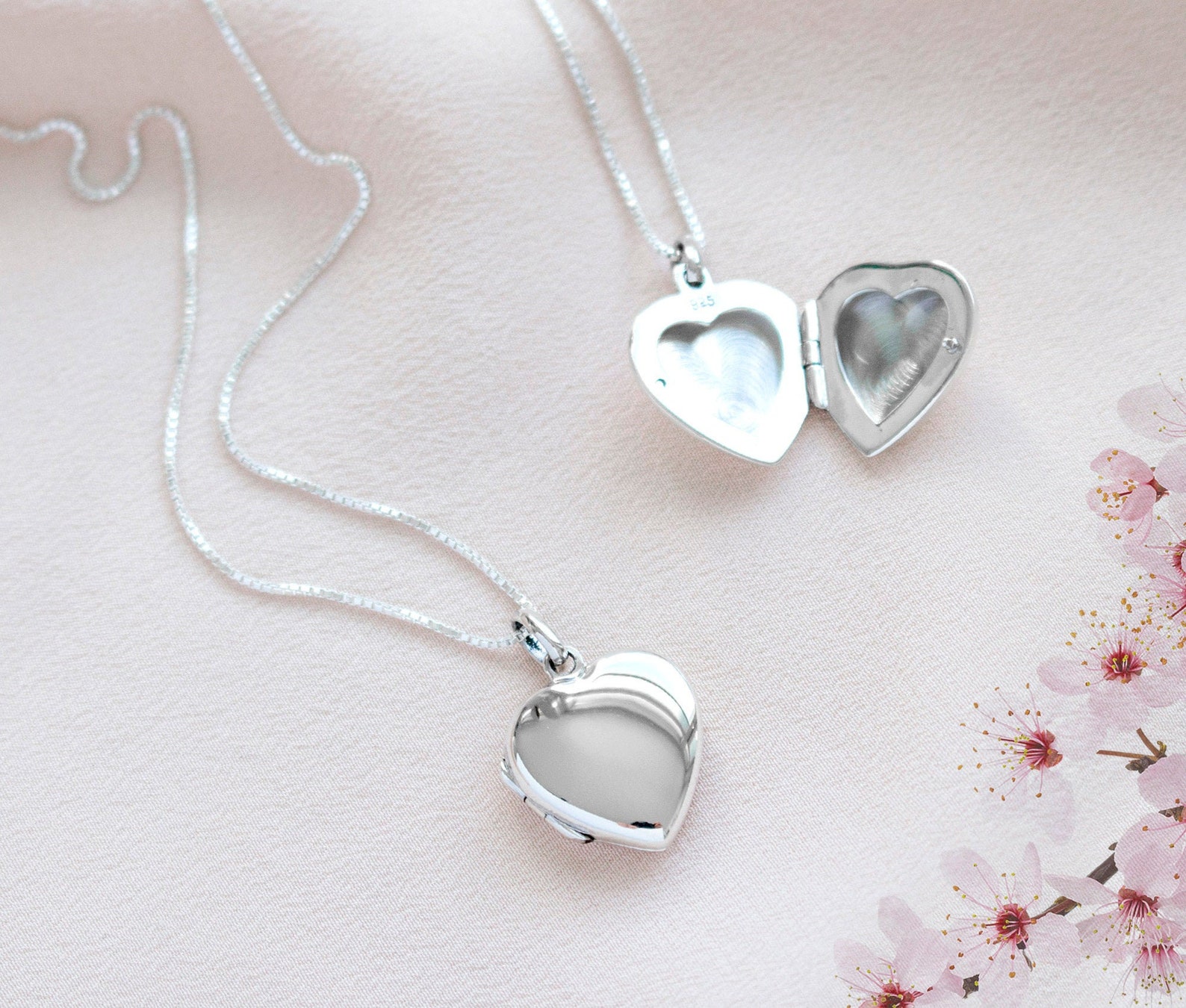Small Silver Heart Locket Silver Photo Heart Locket Silver - Etsy