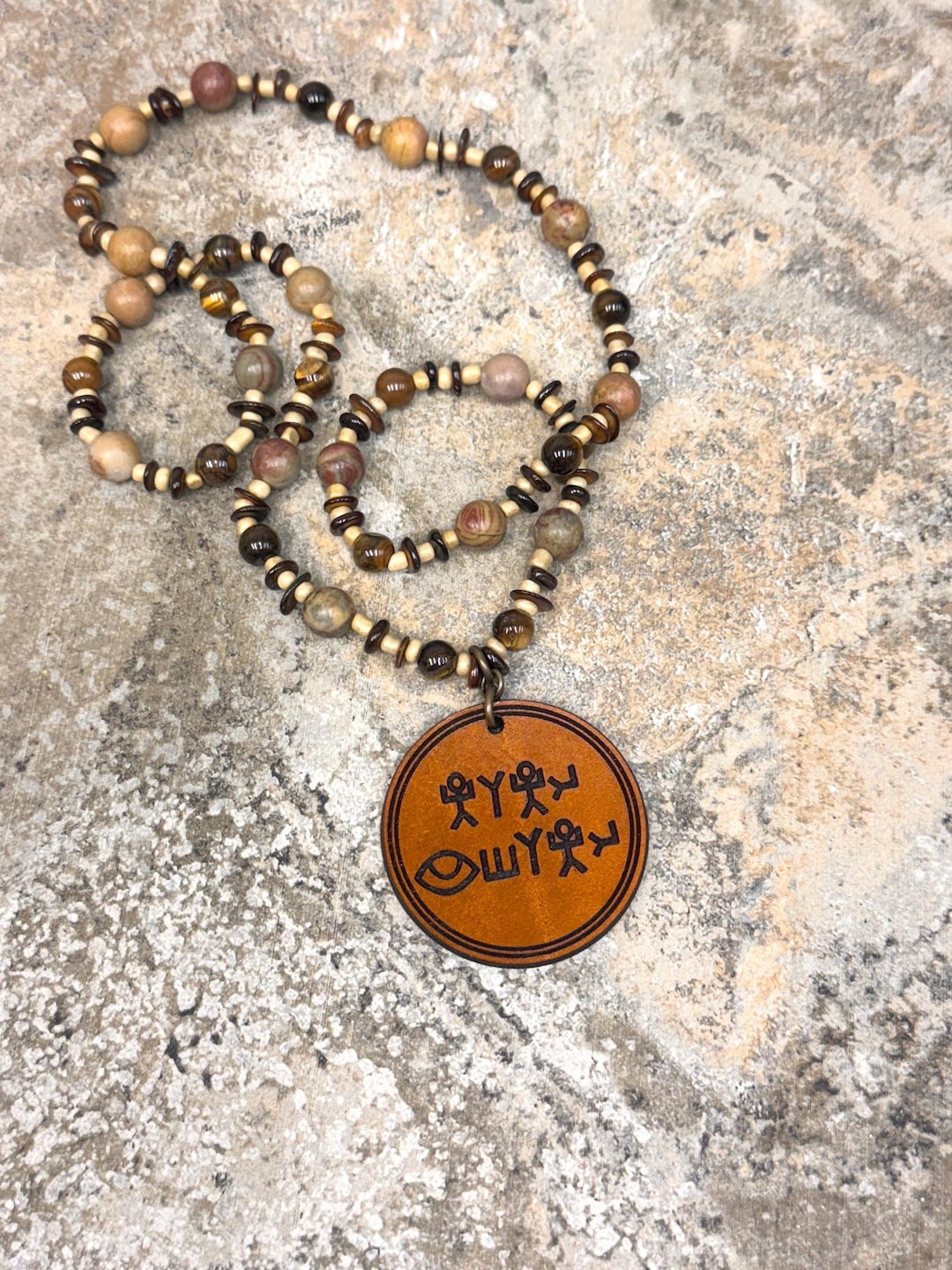 YHWH Necklace, PICTOGRAPH Hebrew Yahuah-yahusha (yeshua) Paleo Hebrew ...