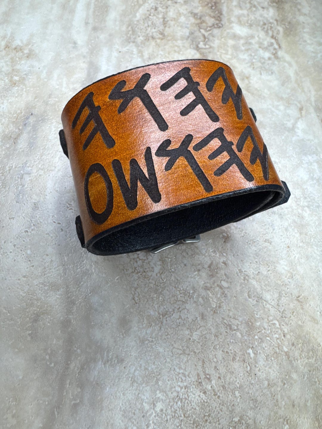 Wide Hebrew Cuff, YHWH and Yahusha, Paleo Hebrew Handmade Adjustable - Etsy