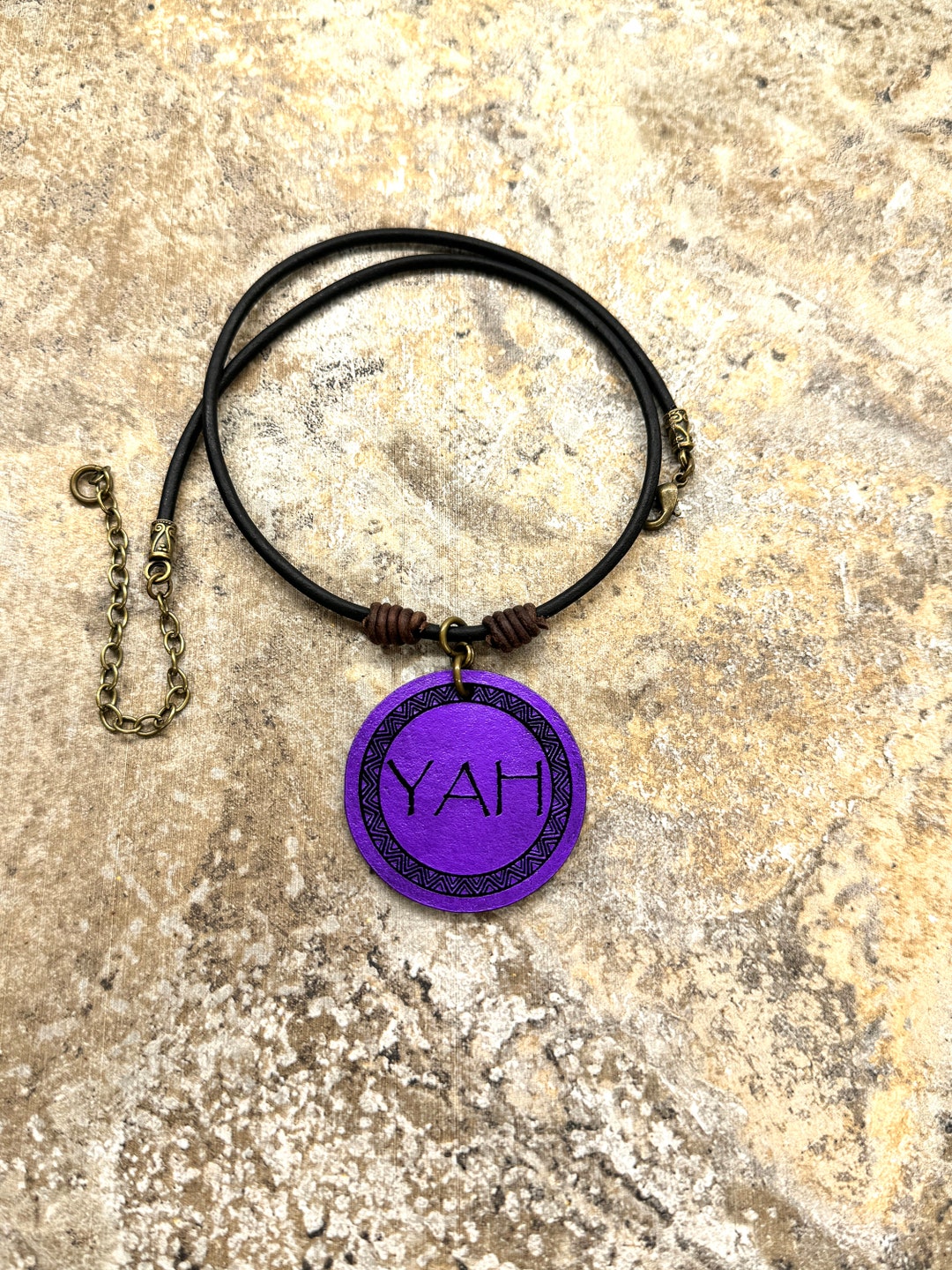 YAH Necklace Name of YHWH Yah in English for Hebrew Letters of Name of ...