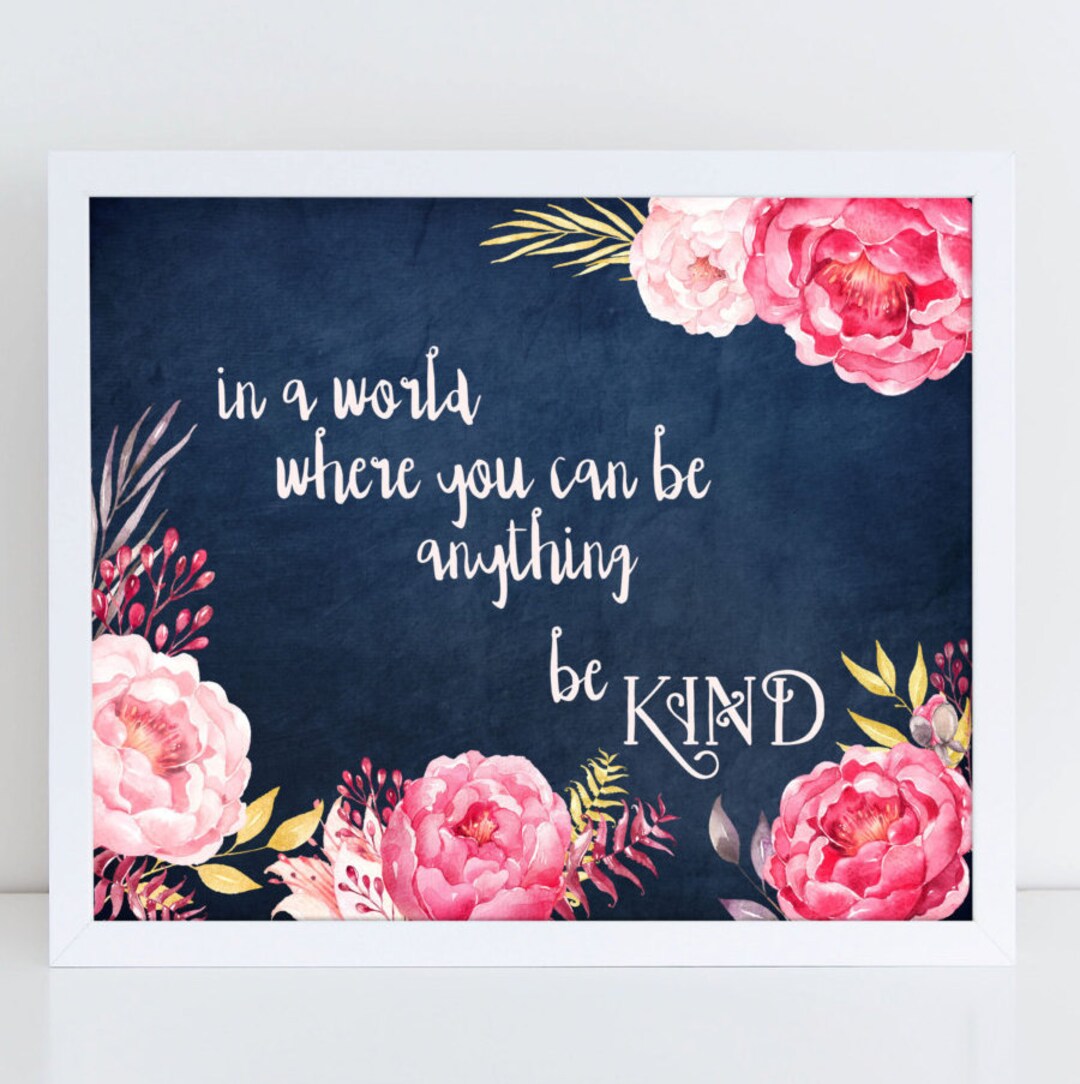 Be Kind Digital Wall Art, Printable, Acts of Kindness - Etsy