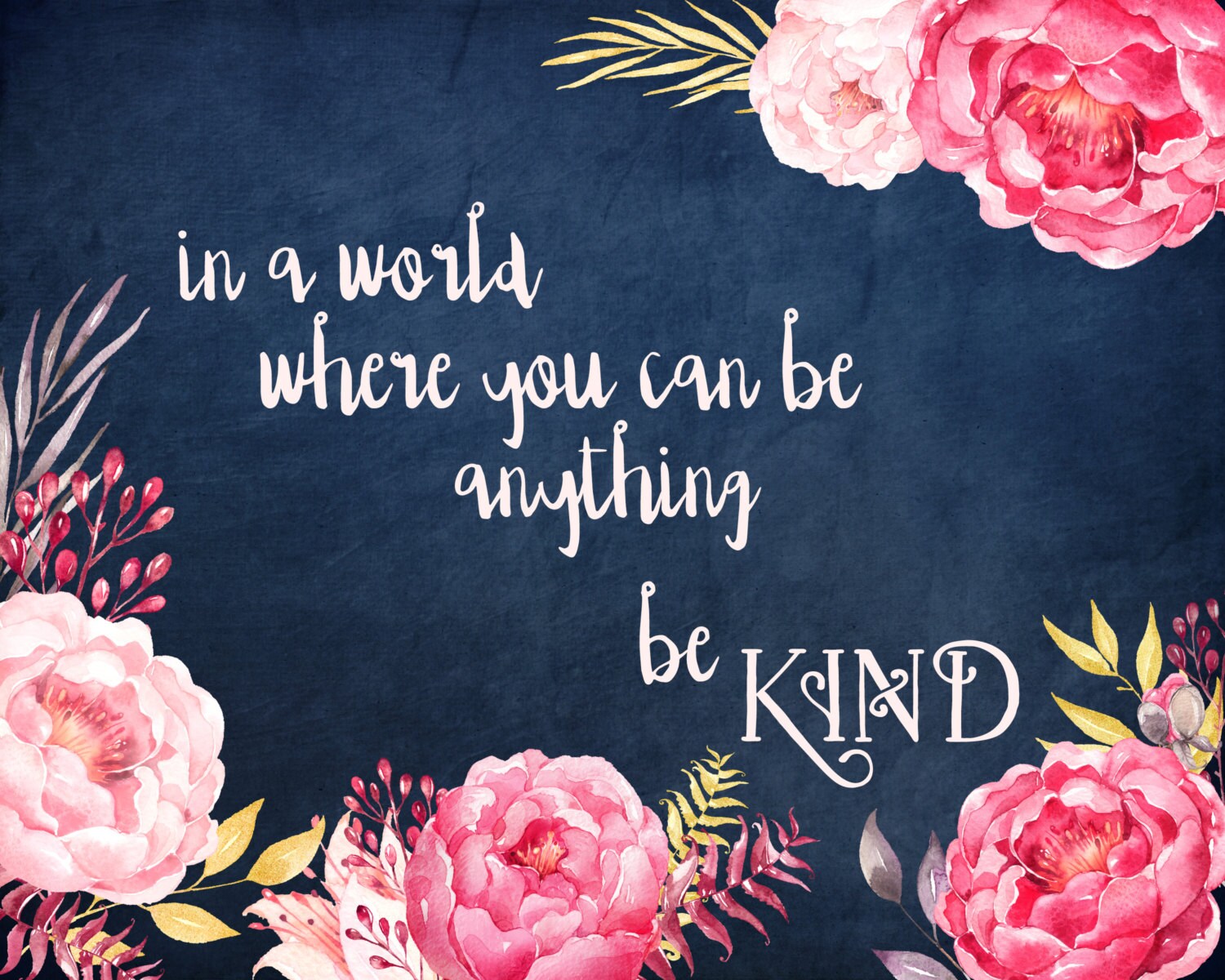 Be Kind Digital Wall Art, Printable, Acts of Kindness - Etsy