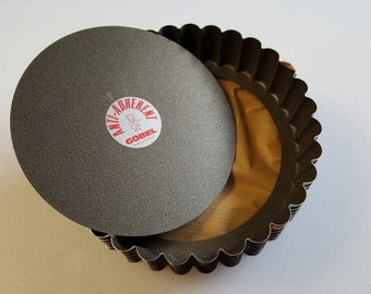 Gobel Fluted Round Tart/quiche Pan With Loose Removable Bottom | Etsy