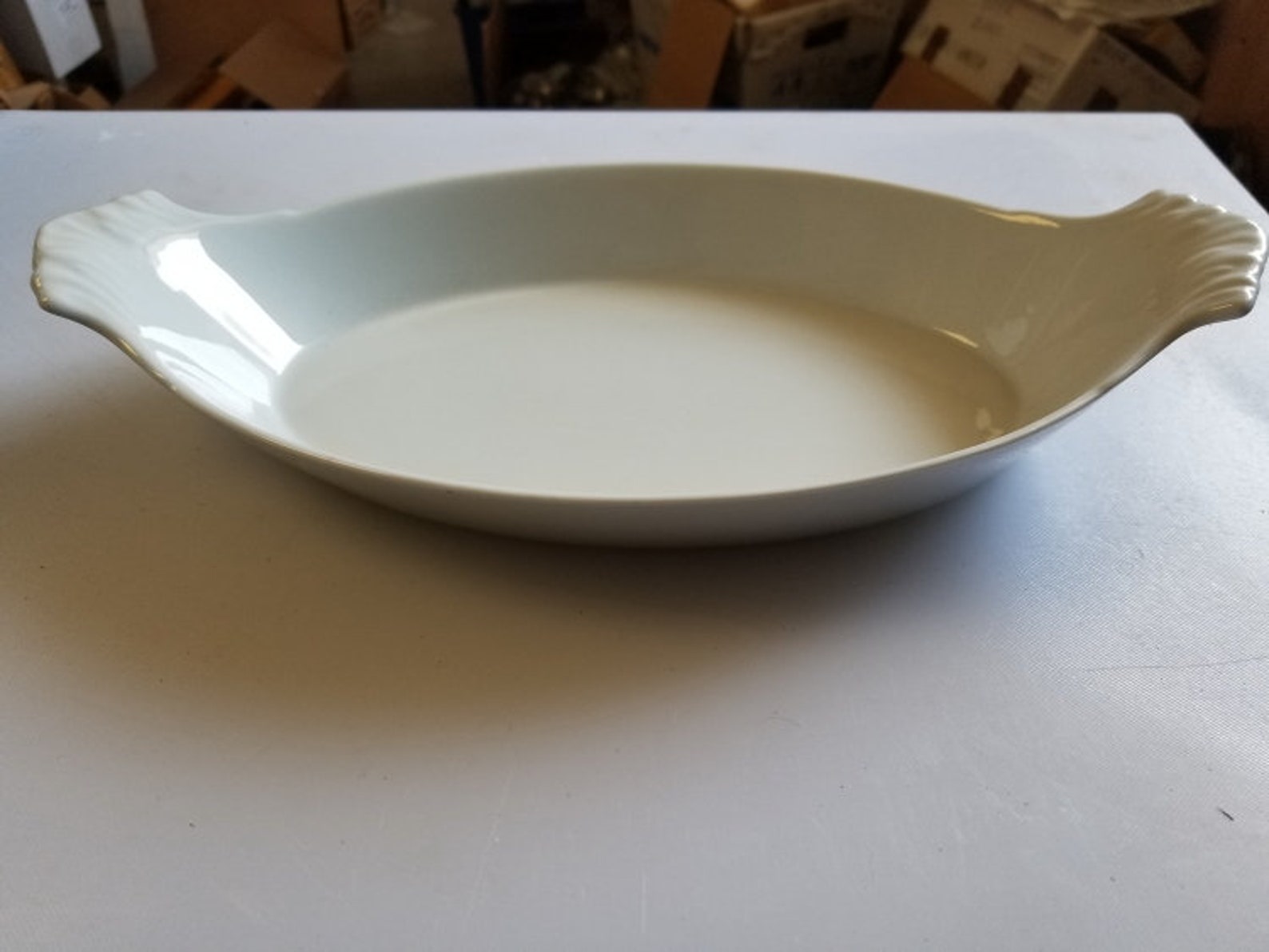 NEW Apilco Porcelain Oval Au Gratin Baker 14in Made in France 12 - Etsy