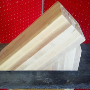 Vintage Birch Knife Block MADE IN USA by Jerry Abrams Fernanda Mfg ...