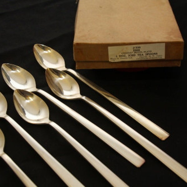Silver Plate Iced Tea Spoons - Etsy