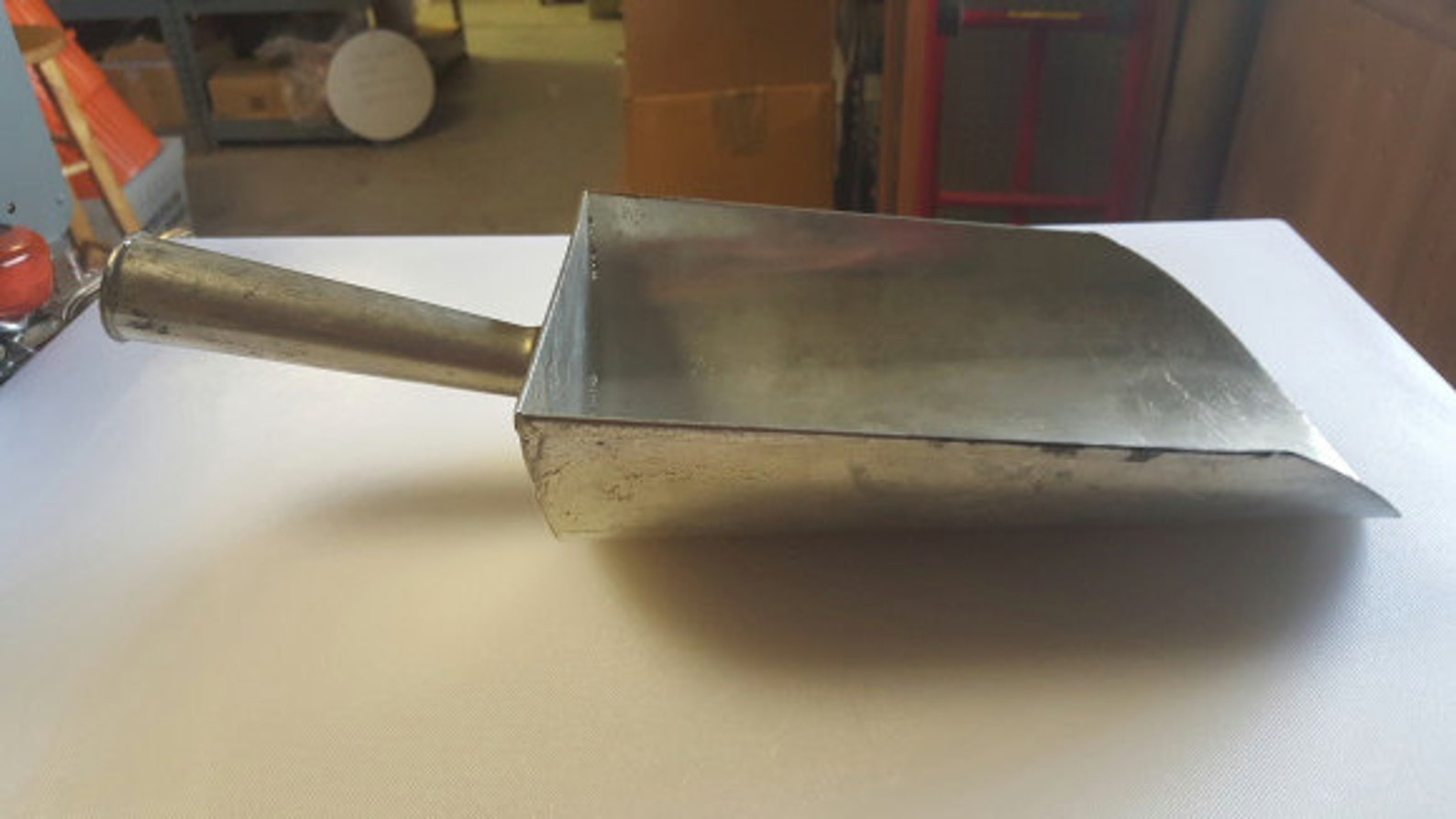 Large Metal Scoop Tinned Steel - Made in France - 11 X 7 Inches - Etsy