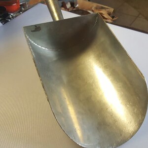 Large Metal Scoop Tinned Steel - Made in France - 11 X 7 Inches - Etsy