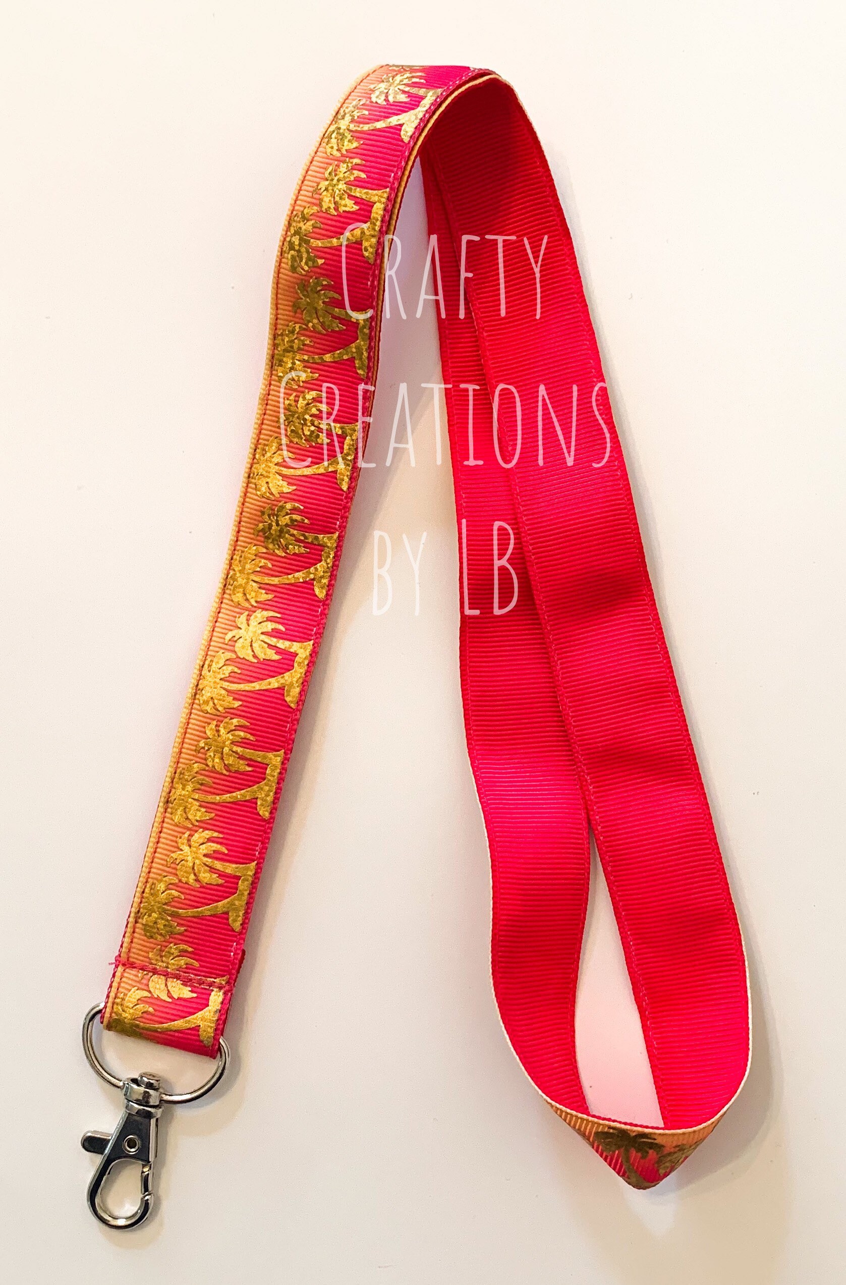 Summer Lanyard Palm Tree Lanyard Ombre Lanyard Badge | Etsy