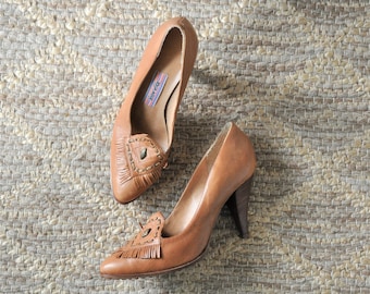 Stacked Heel Shoes - Etsy