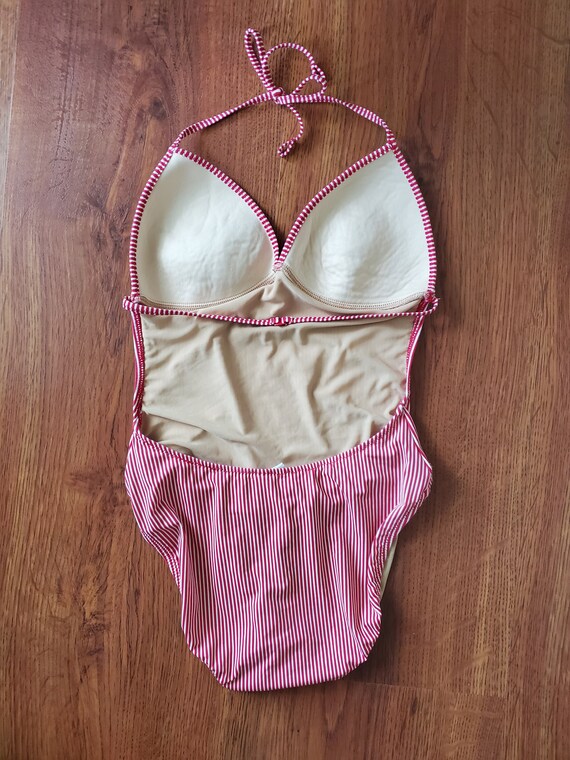 Y2K backless bathing suit / 2000s one piece strappy s… - Gem