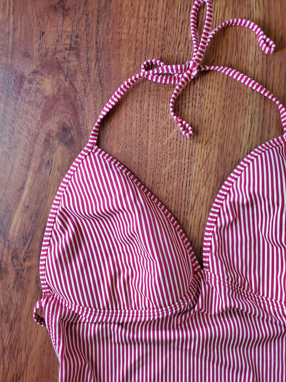 Y2K backless bathing suit / 2000s one piece strappy s… - Gem