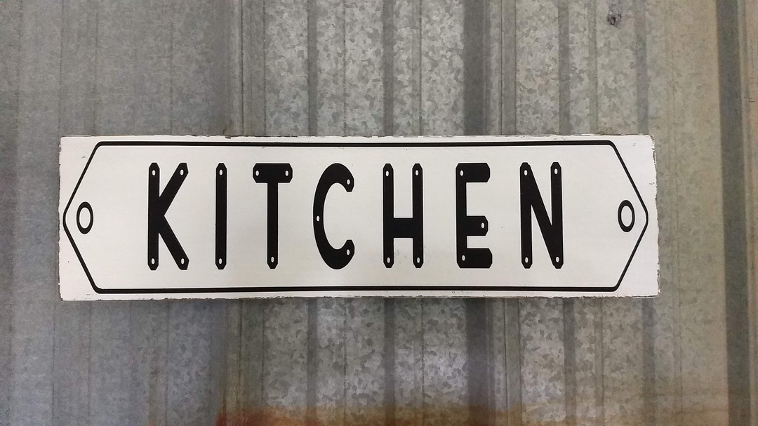 Kitchen Sign Modern Farmhouse Sign Rustic Wood Sign Kitchen Decor Hand ...