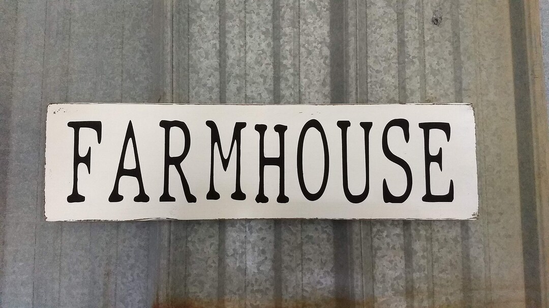 Farmhouse Modern Sign Rustic Wood Sign Decor Hand Painted Sign - Etsy