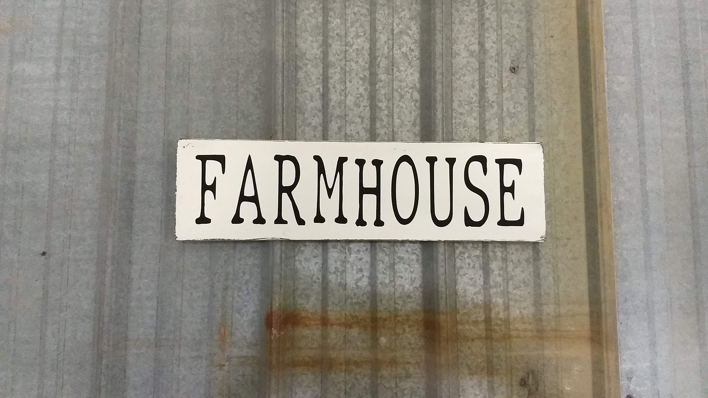 Farmhouse Modern Sign Rustic Wood Sign Decor Hand Painted Sign - Etsy