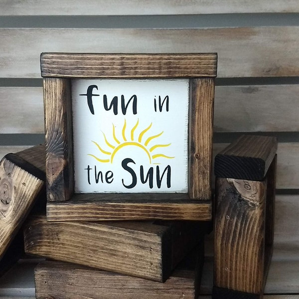 Mini Framed Wood Signs - Etsy
