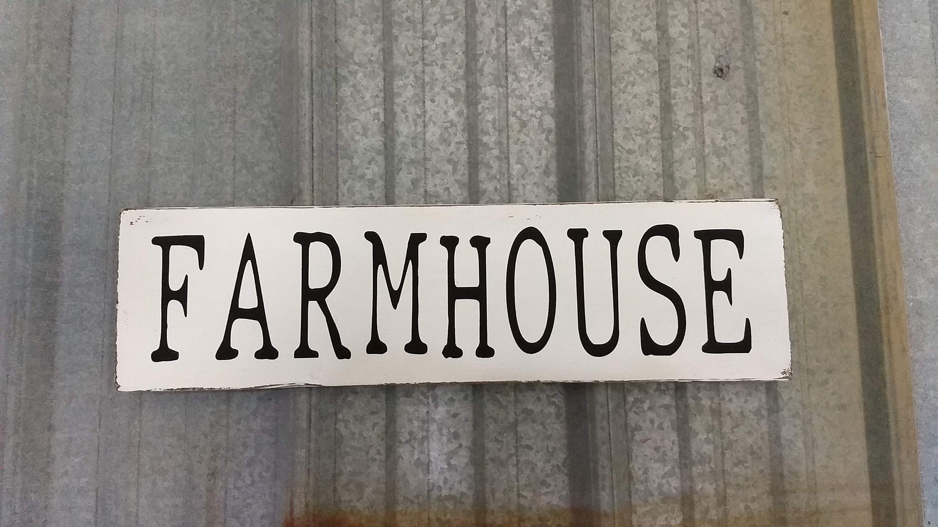 Farmhouse Modern Sign Rustic Wood Sign Decor Hand Painted Sign - Etsy