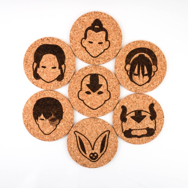 Wood Avatar Coasters - Etsy