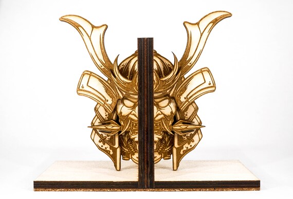 Bookends Shogun Samurai Chief Cyborg Steampunk Dystopian - Etsy