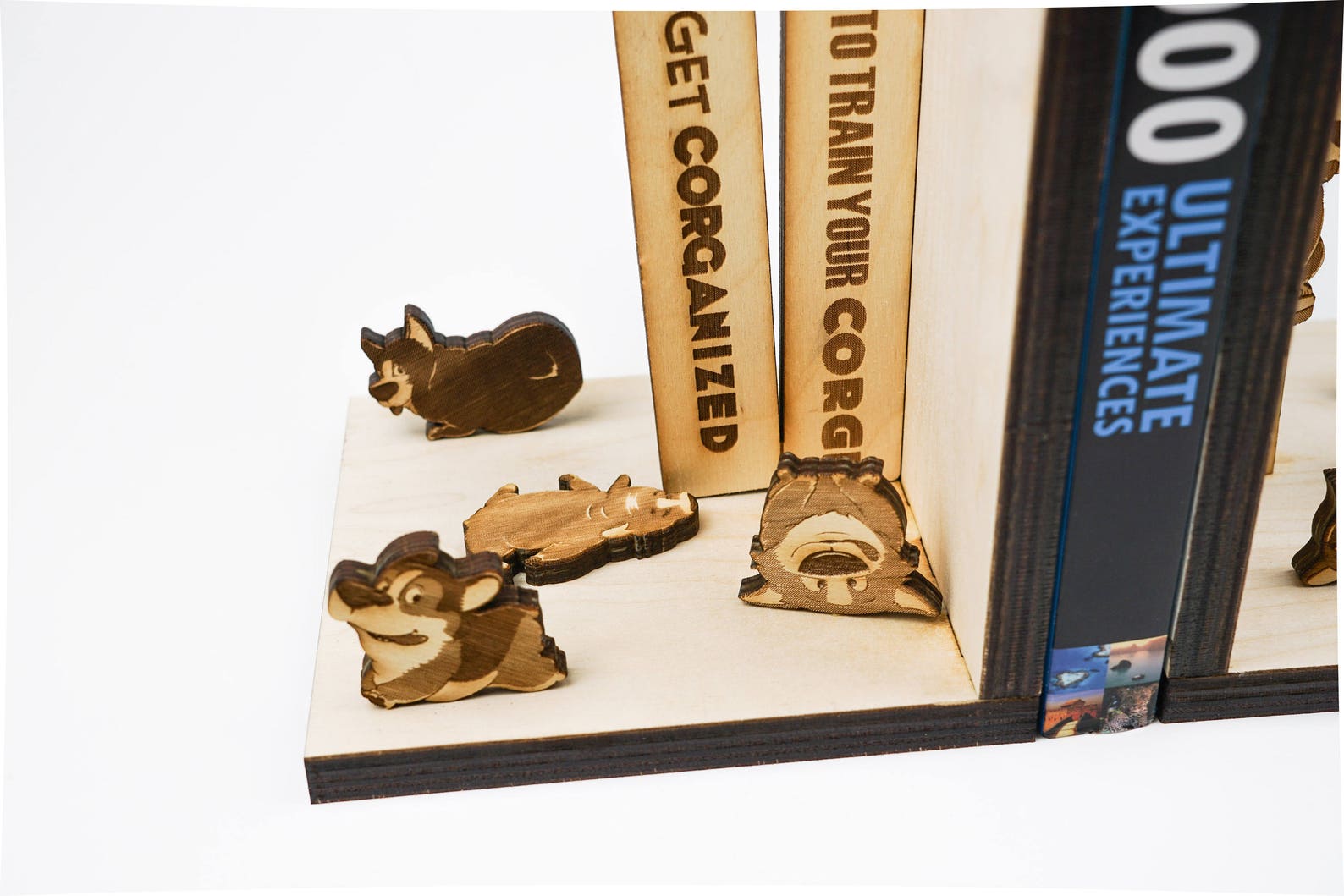 Bookends, Corgi Mayhem - Etsy