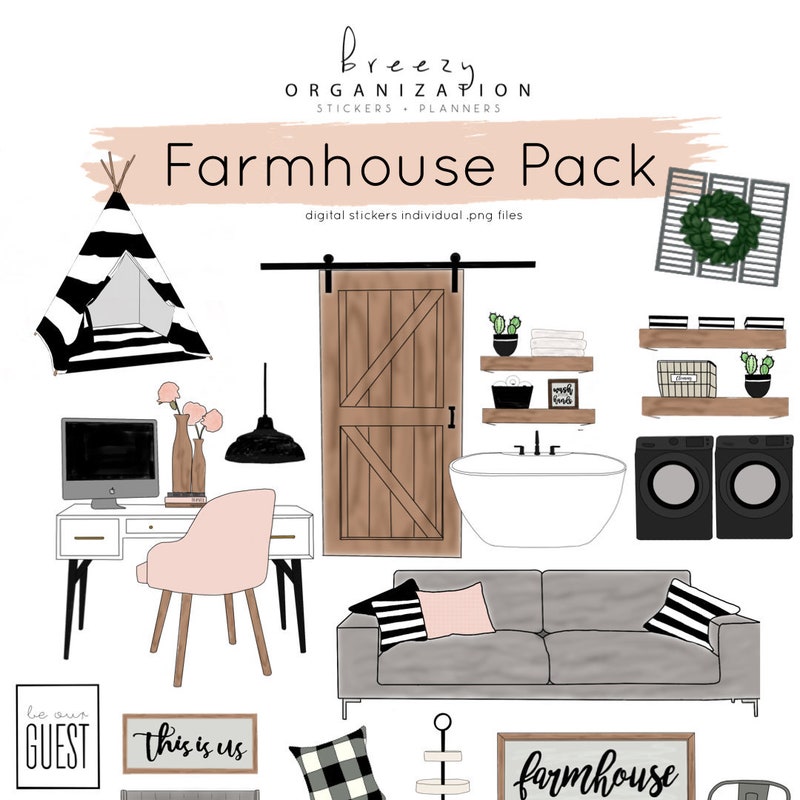 Interior Design Stickers - Etsy