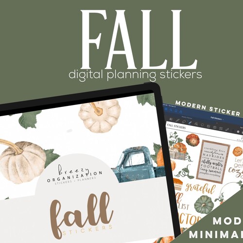 Fall Digital Sticker Pack for Goodnotes and PNG Files Fall - Etsy