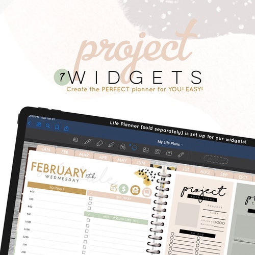 Project Widgets Digital Digital WIDGETS for the Customizable - Etsy
