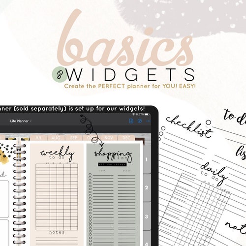 Weekly Digital INSERTS for the Customizable and Life Digital - Etsy