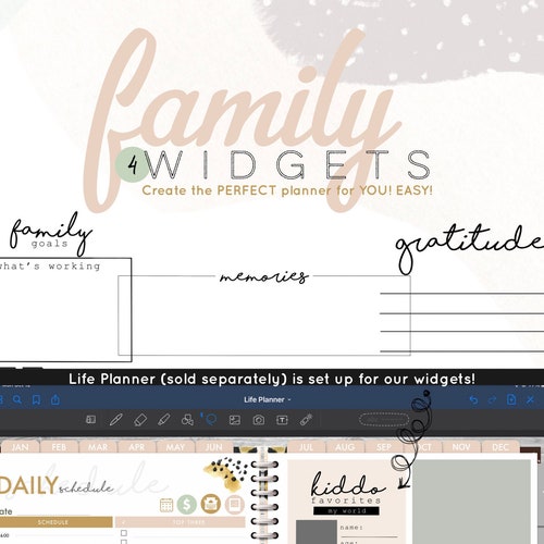 Family Widgets Memories Kids Favorite Gratitude Made for the - Etsy