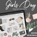 Girls Day Digital Stickers for Goodnotes, Feminine Modern Minimalist ...