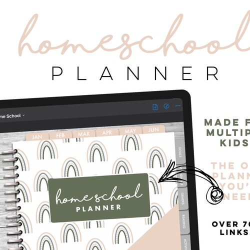 Digital Homeschool Planner Ipad Home School Planner - Etsy