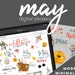 Seasonal Digital Sticker Bundle for GOODNOTES ONLY Digital Monthly ...